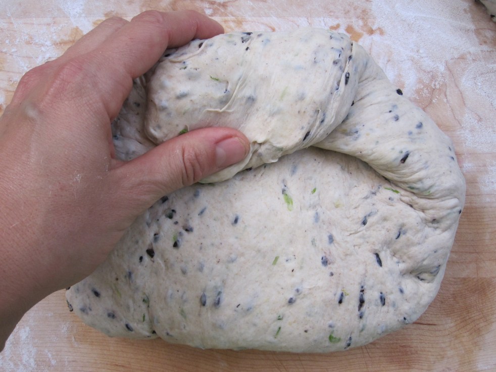 Forbidden Rice and Green Onion Hearth Bread | My Pantry Shelf